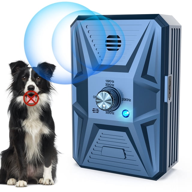 Queenmew Ultrasonic Anti Barking Device, Stop Indoor Pet Barking, Safe ...