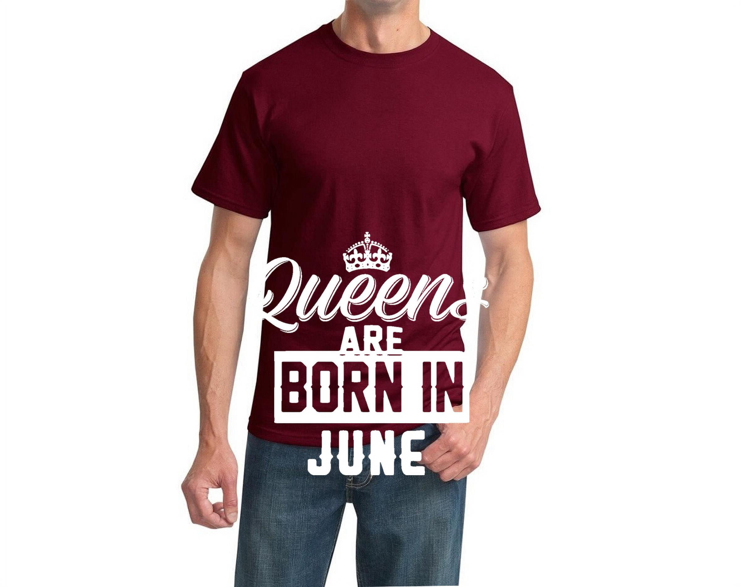 Queens are Born in December Humor Men's Graphic T-Shirt, Maroon, Small ...