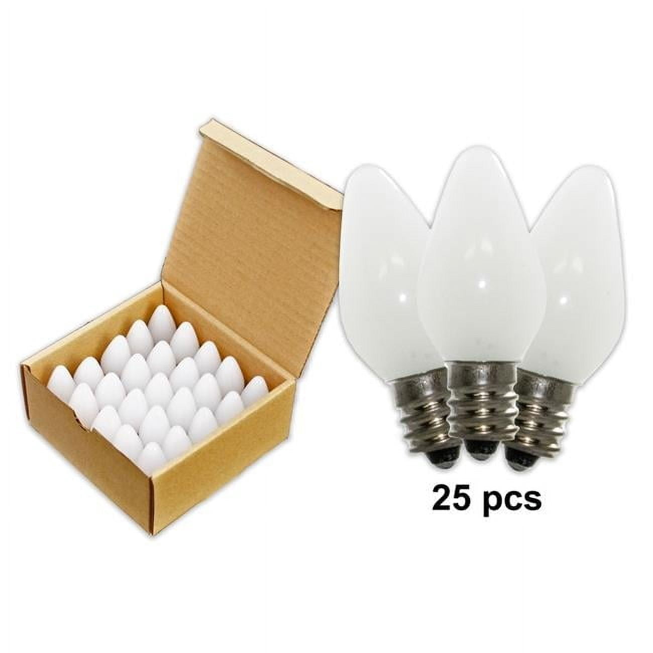 Queens of Christmas C7-SMD-RETRO-PW-F-25 C7 Frosted Dimmable SMD LED ...