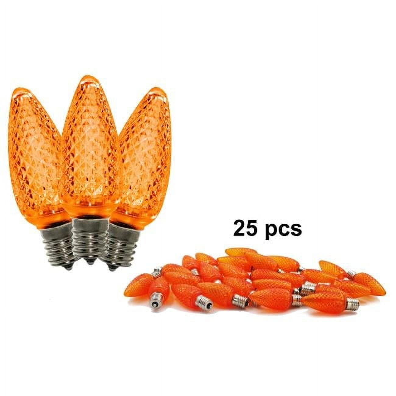 Queens of Christmas C9-DIM-RETRO-OR-25 C9 Dimmable Faceted LED Retrofit ...