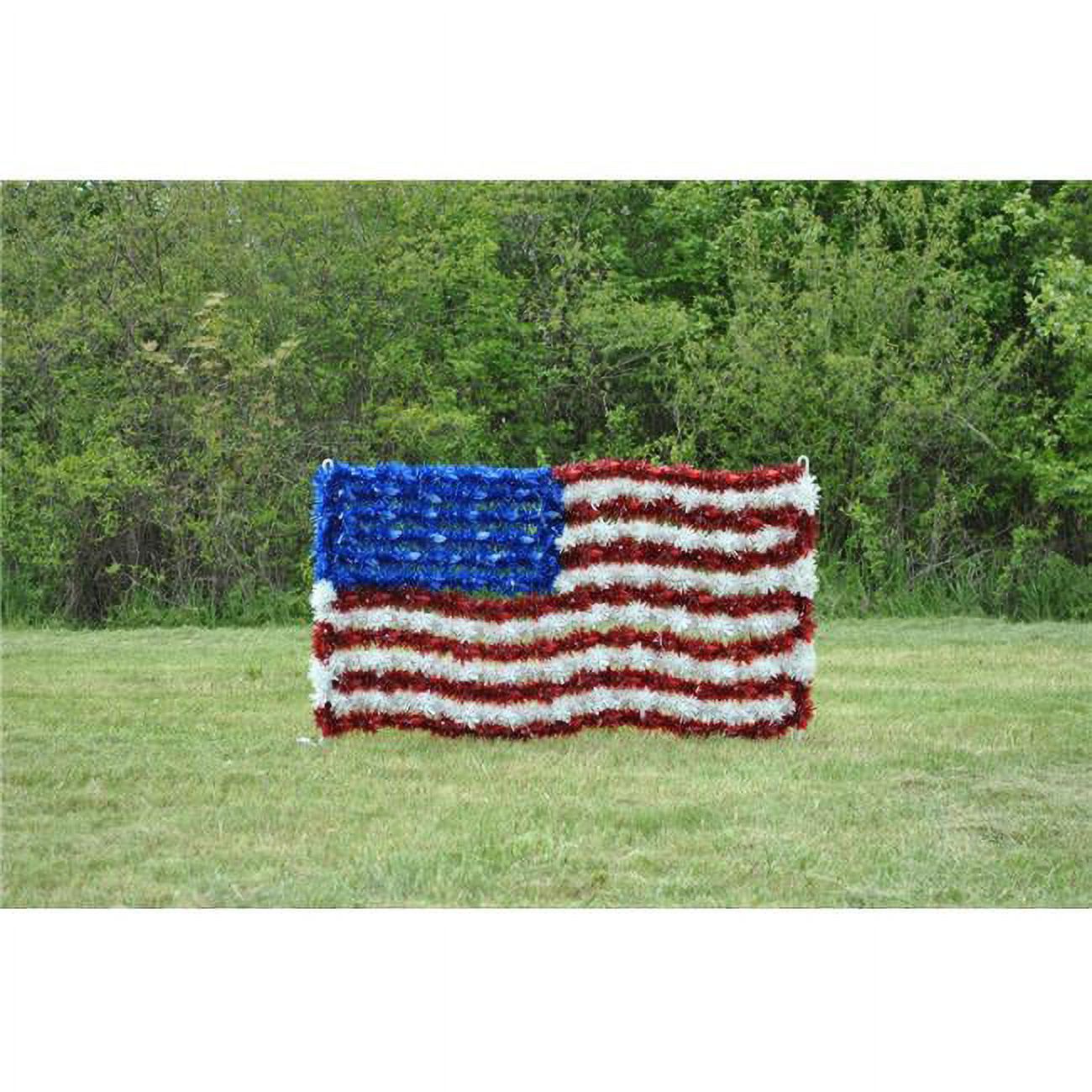 Queens of Christmas GM-FLG-03-GAR 3 ft. Ground Mount Garland Flag ...