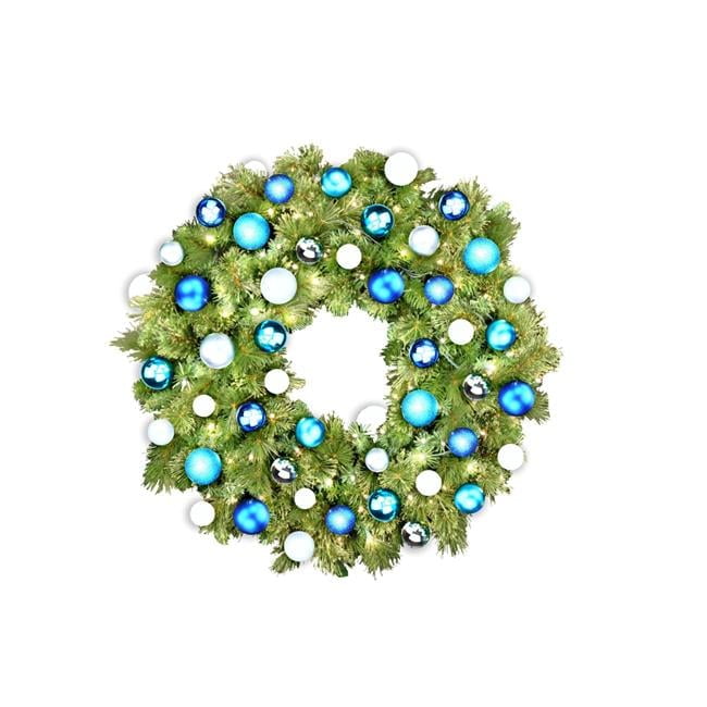 Queens of Christmas GWSQ-04-ARTIC-LWW 4 ft. Pre-Lit LED Sequoia ...