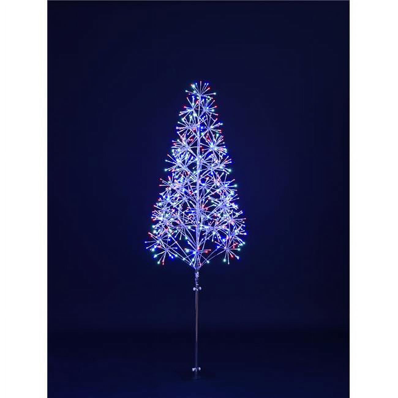 Queens of Christmas LED-TR3D06-LRWB 6 ft. LED Tree with Silver Frame ...