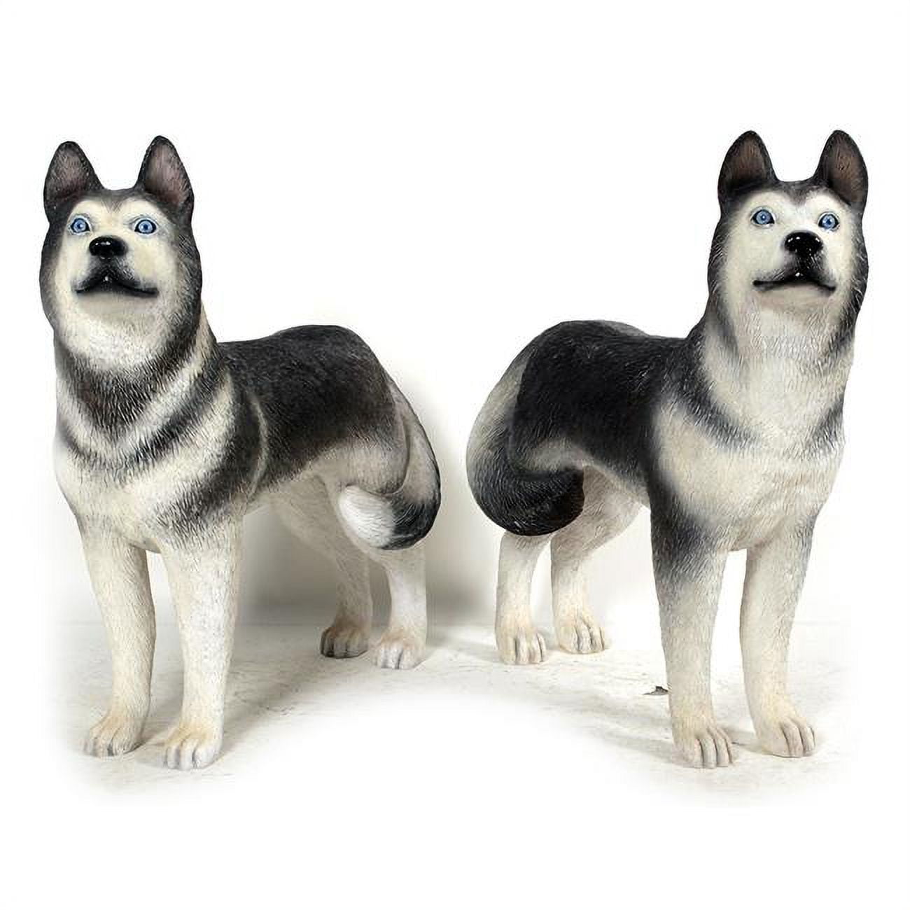 Queens of Christmas LL-HUSKEY-2PC Husky Dogs Figurine - Set of 2 ...
