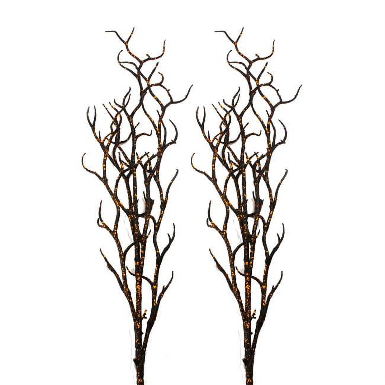 Queens of Christmas 40 in.Twig Picks for Christmas Decoration, Orange ...