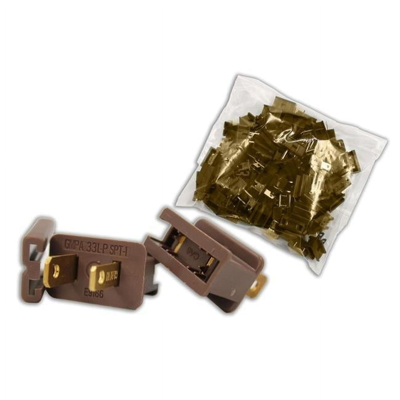 Queens of Christmas PL-MPBR-2-50PK Male Electrical Receptacle SPT-2 ...