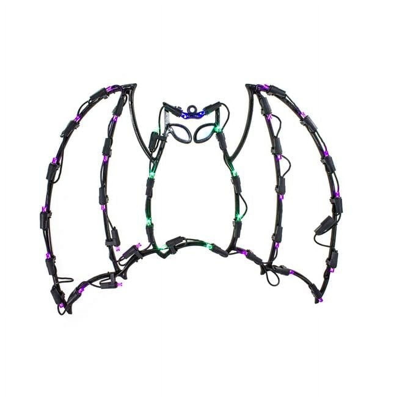 Queens of Christmas S-HWN-LED-35LBAT-18 18 in. LED Bat Outdoor Window ...