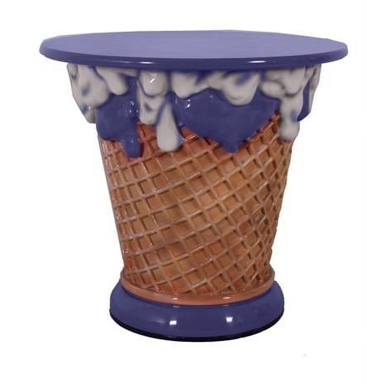 Queens of Christmas WL-ICECR-TBL-30-BL 32.75 in. Ice Cream Sundae Table, Blue - Walmart.com