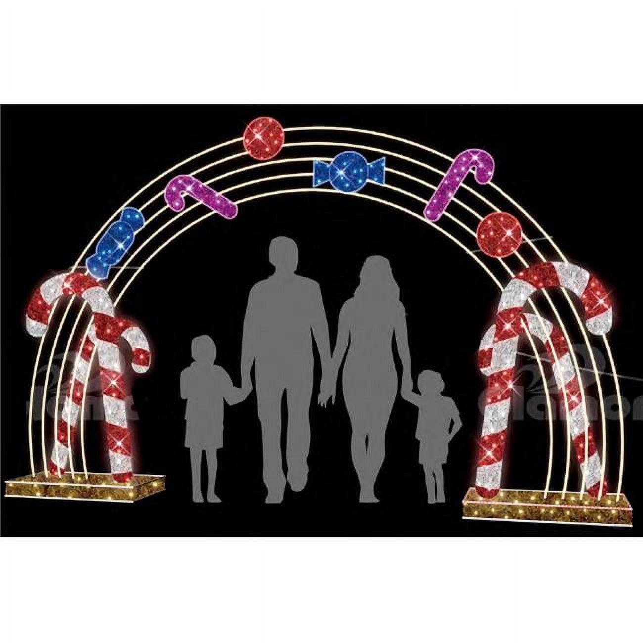 Queens of Christmas WL-MTNF-ARCH-CNDY 10 ft. Candy Arch - Walmart.com