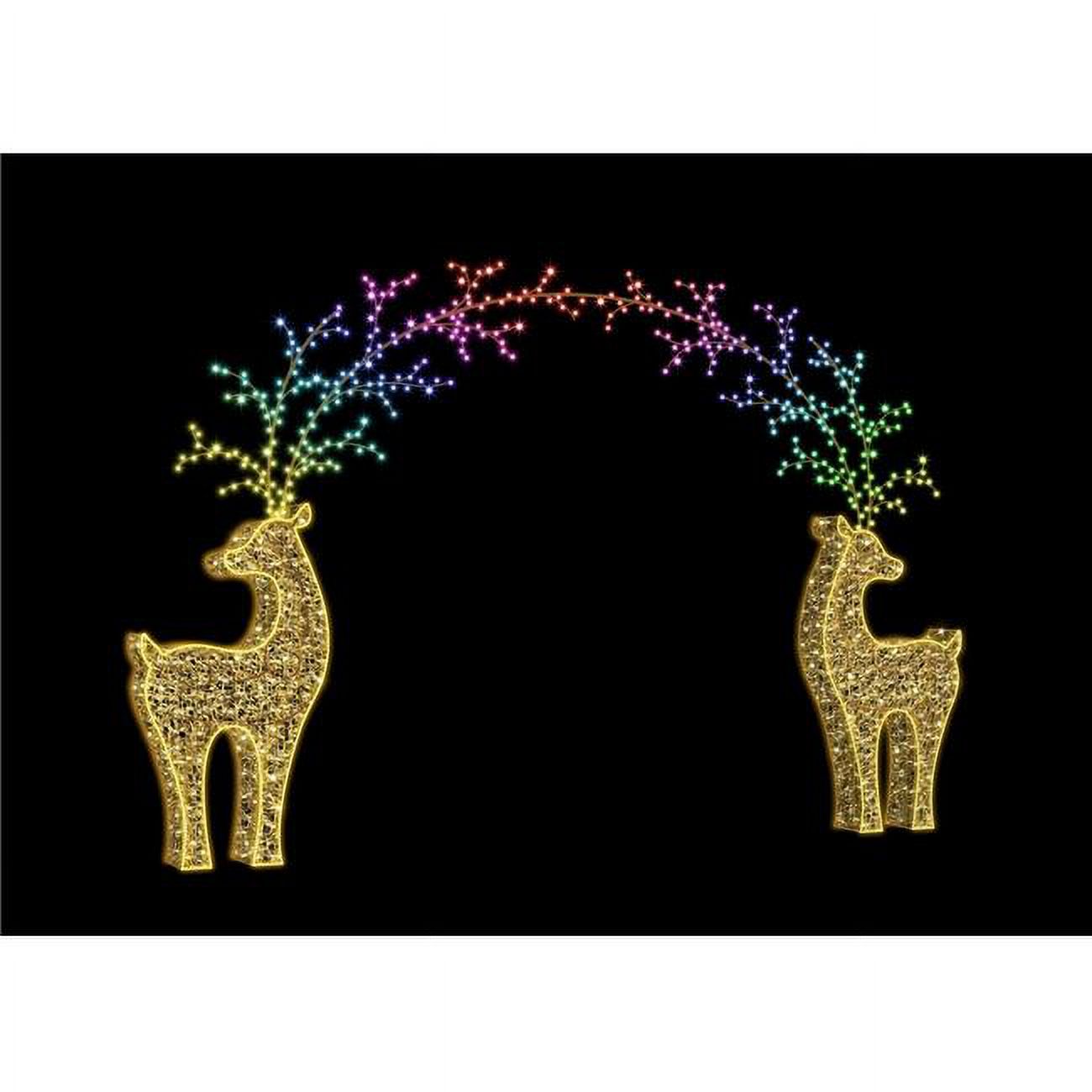 Queens of Christmas WL-MTNF-ARCH-DEER 16 ft. Deer Arch Decor - Walmart.com