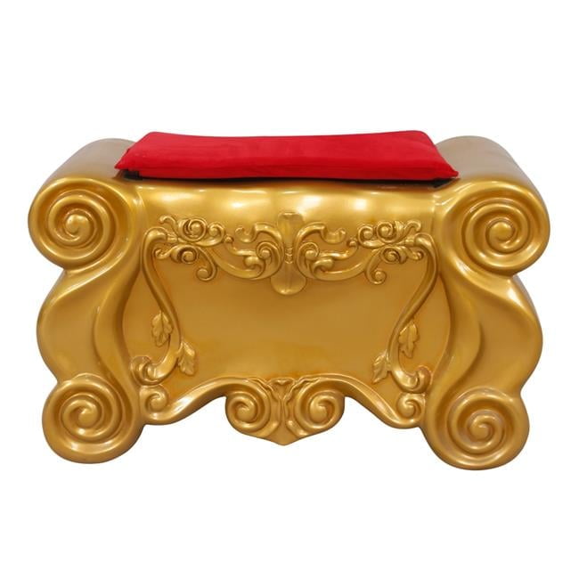 Queens of Christmas WL-THRN-SNTA-FTRS-RG 16 x 28 in. Plush Velvet Santa ...