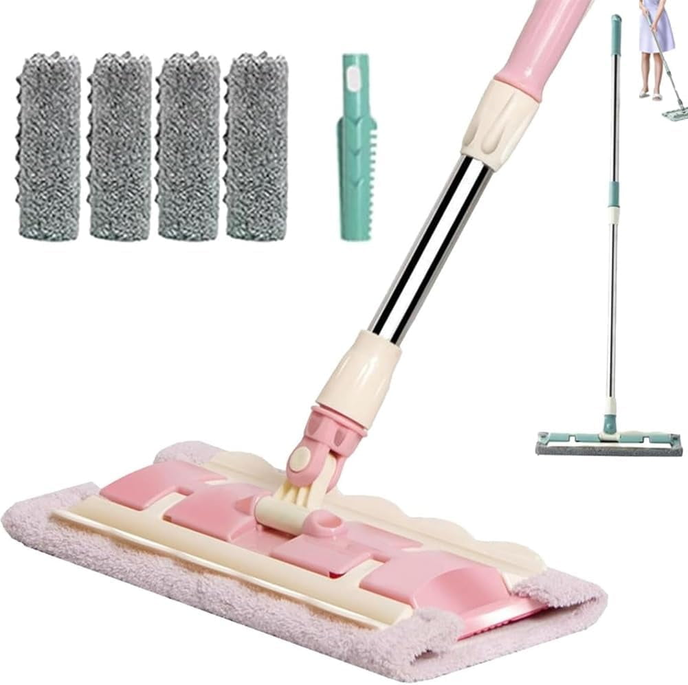 Queensfinders Mop, 360° Rotatable Adjustable Cleaning Mop, Floor Mop ...
