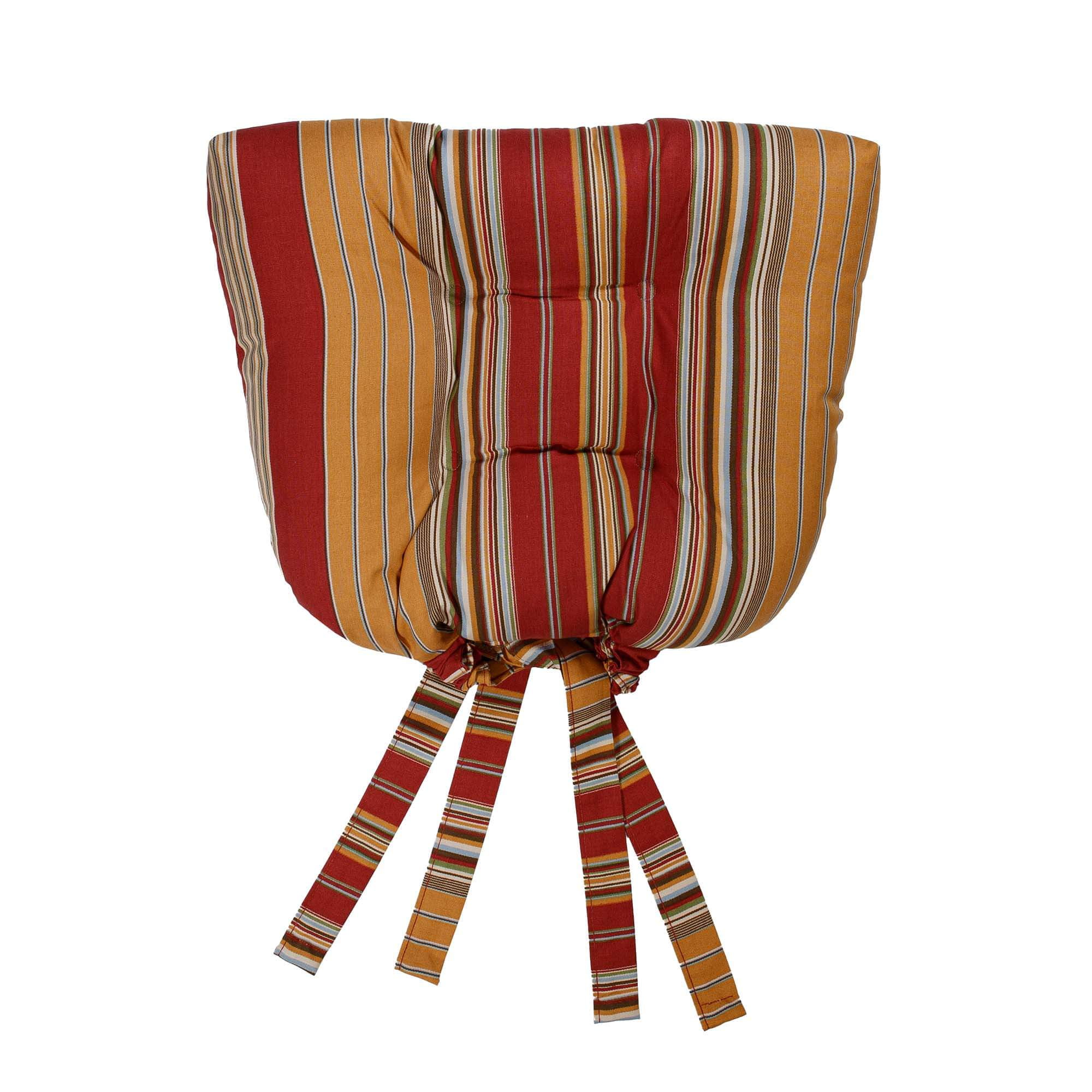 Queensland Autumn Stripe Chair Pad - Pack of 4 - Walmart.com