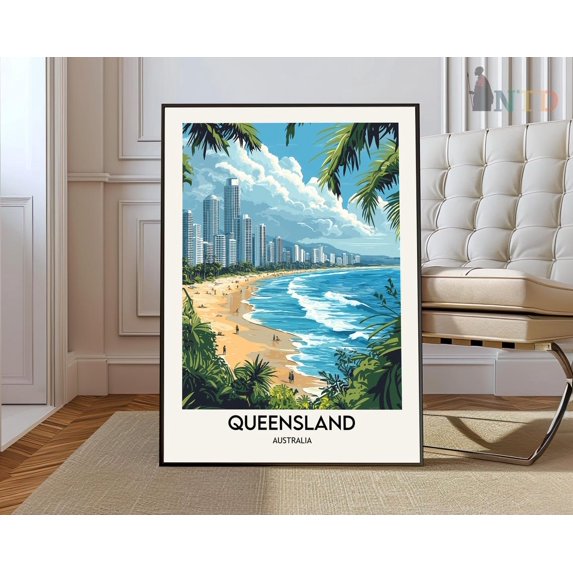 Queensland Print, Queensland Wall Art, Queensland Poster, Queensland ...