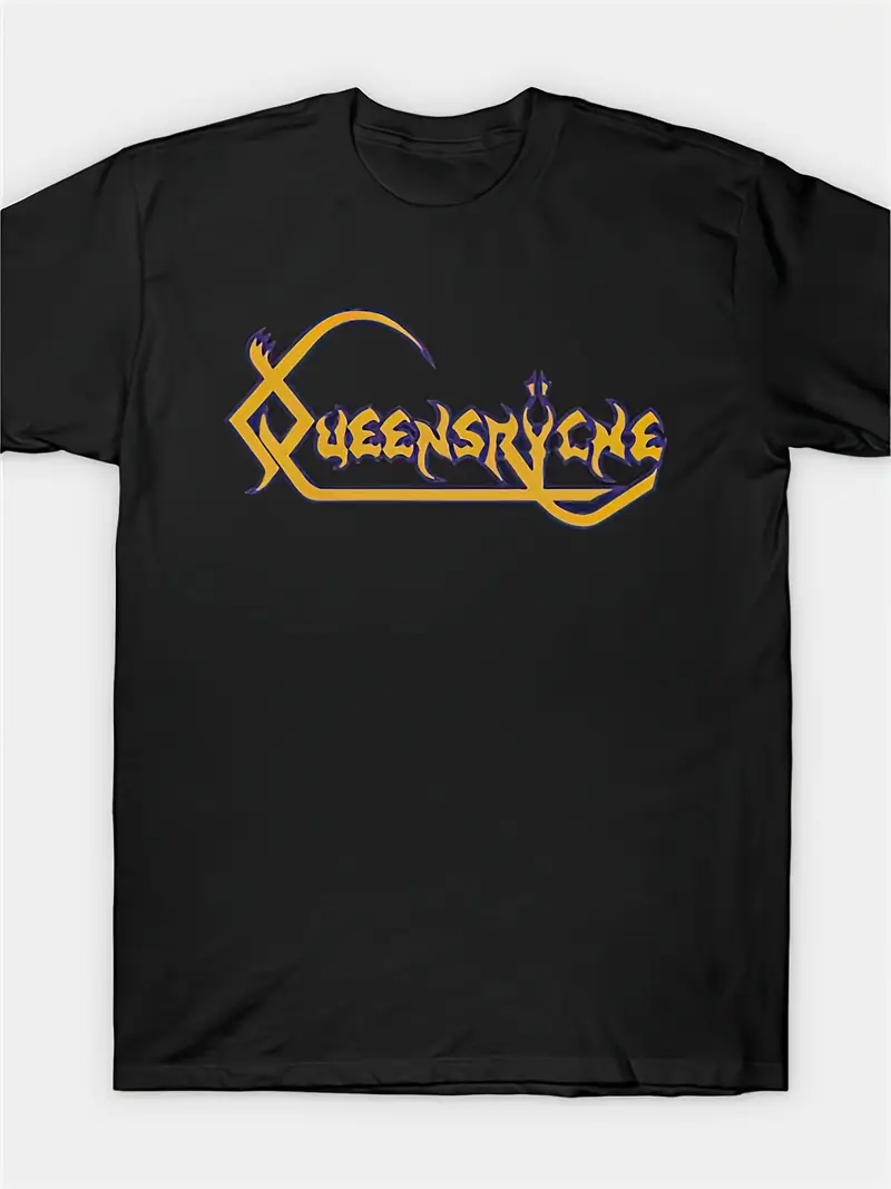 Queensryche T-Shirt Print-Black 220g new arrived Pure Cotton Suitable ...