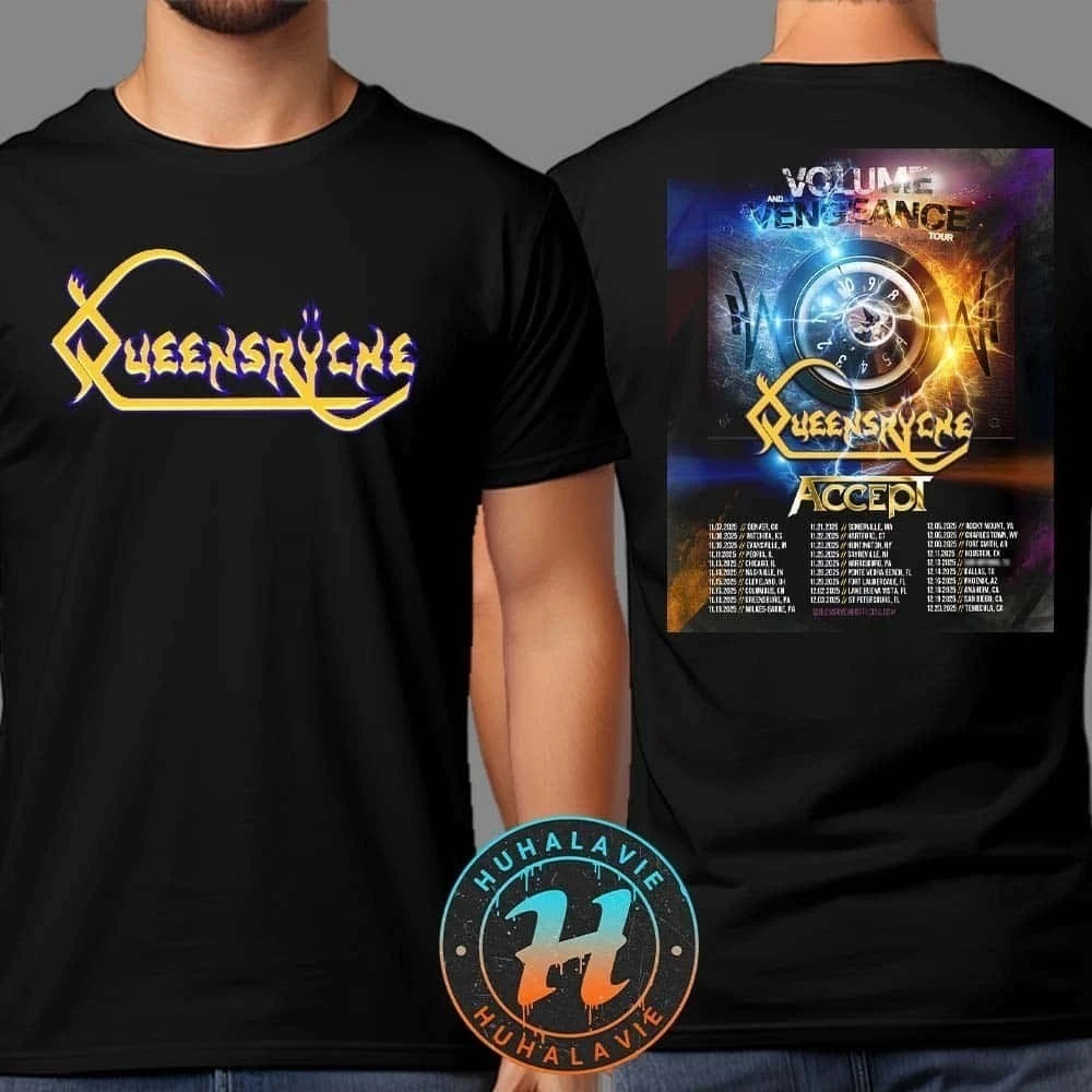 Queensryche Volume And Vengeance Tour For Fall Of 2025 T-Shirt ...