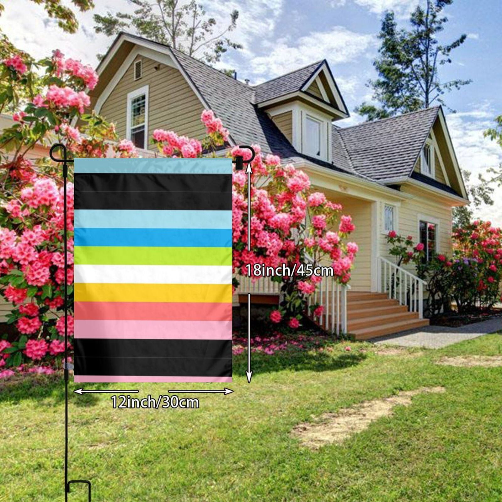 Queer Pride Flag Garden Flag Double Sided Yard Banner Flags 12*18 ...