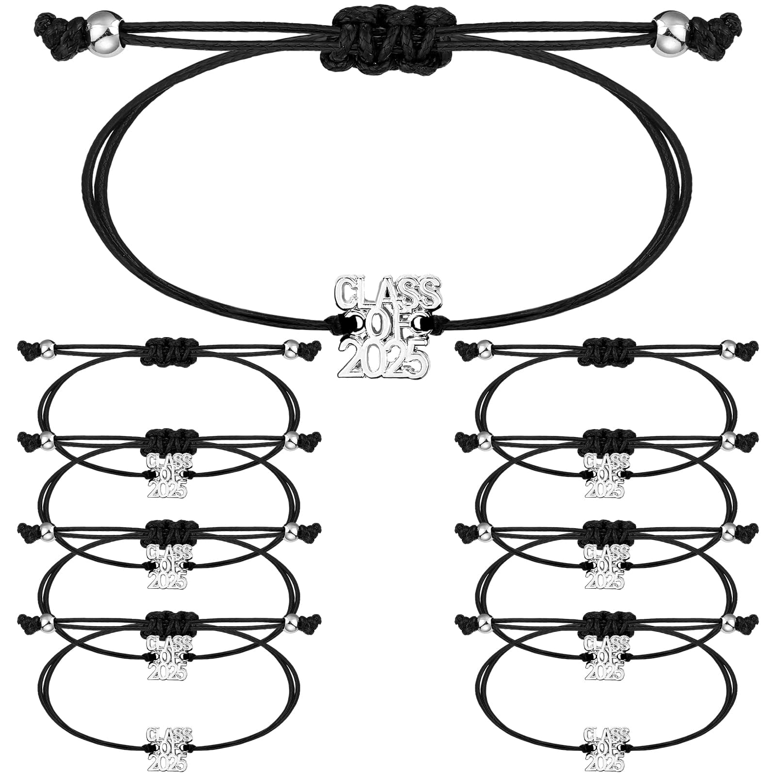 Quelay 30 Pcs Back SAF21 to School Class of 2025 Bracelets Adjustable ...