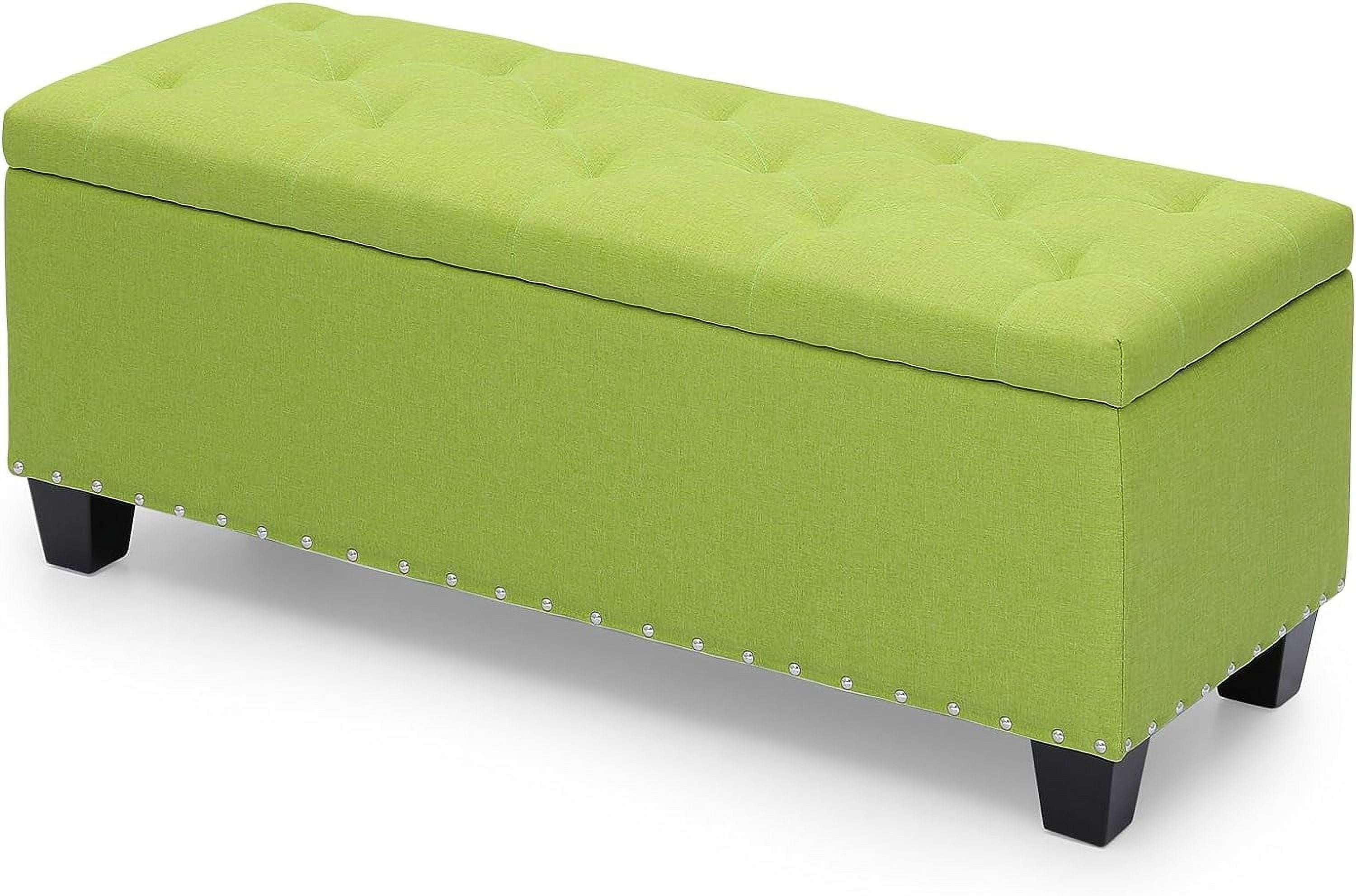 QuellQuest 42" Storage Ottoman Bench, Rectangular Tufted Bench with ...
