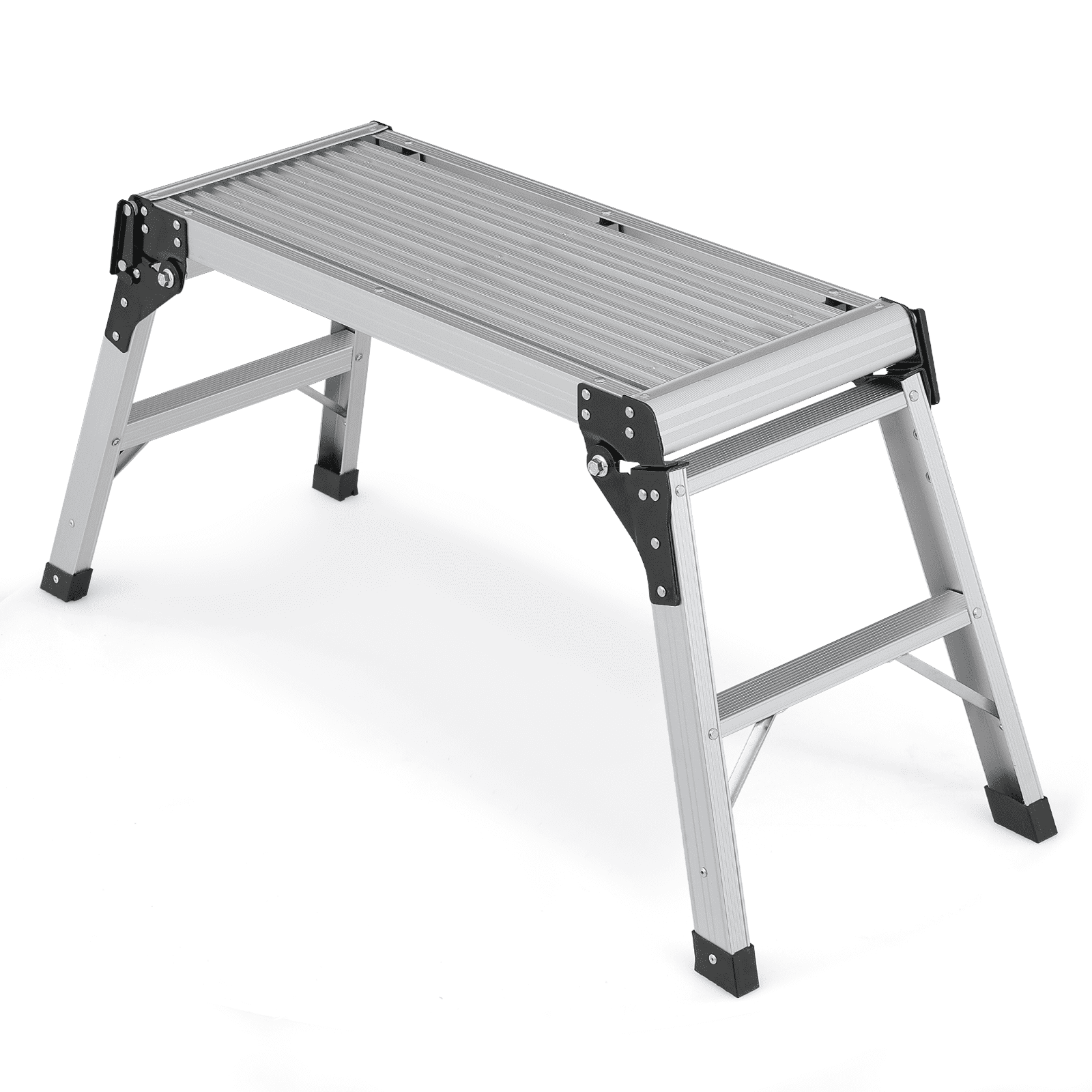 QuellQuest Aluminum Work Platform 1-Step Folding Step Stool with 330 ...