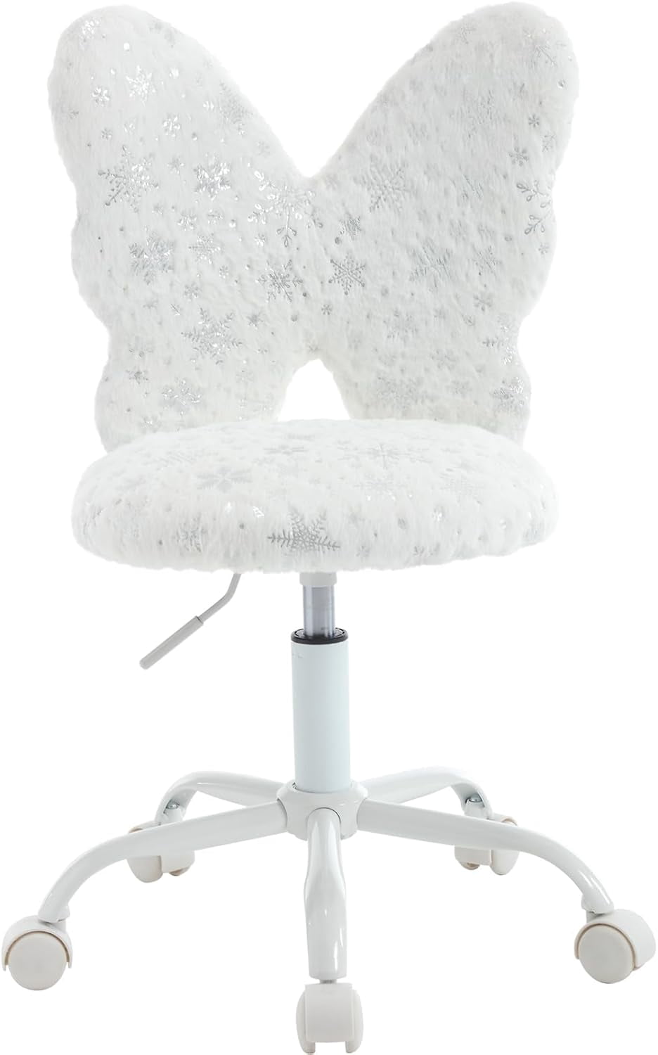 QuellQuest Cute Fuzzy Kids Chair for Teenage Girls Rolling Study Desk ...