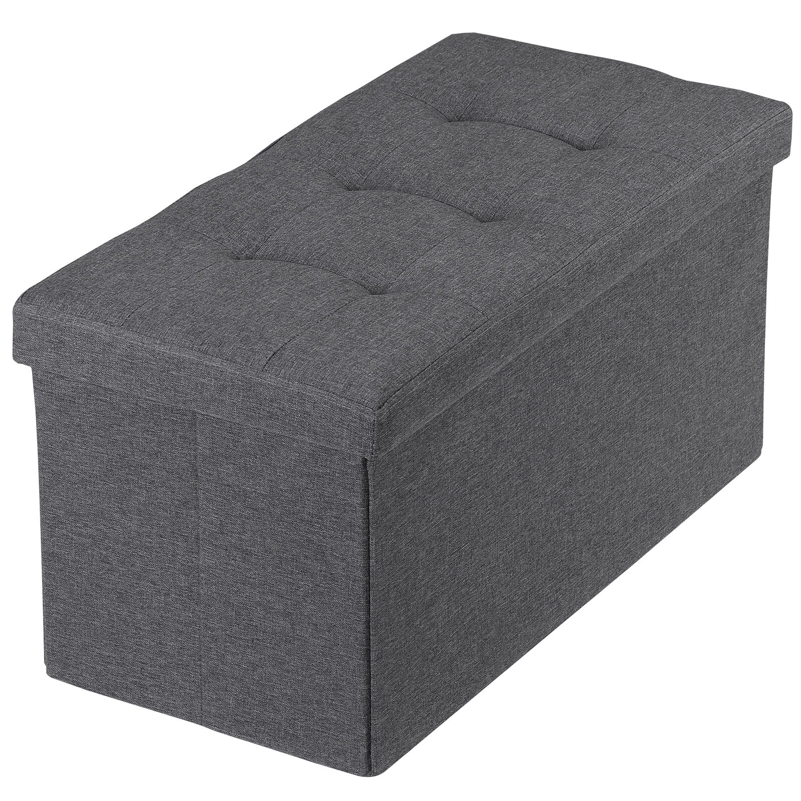 QuellQuest Folding Storage Ottoman Bench, Storage Chest, Foot Rest ...