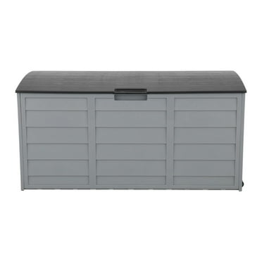 OverPatio 75gal Exterior Storage Container, Durable Plastic Deck Box ...
