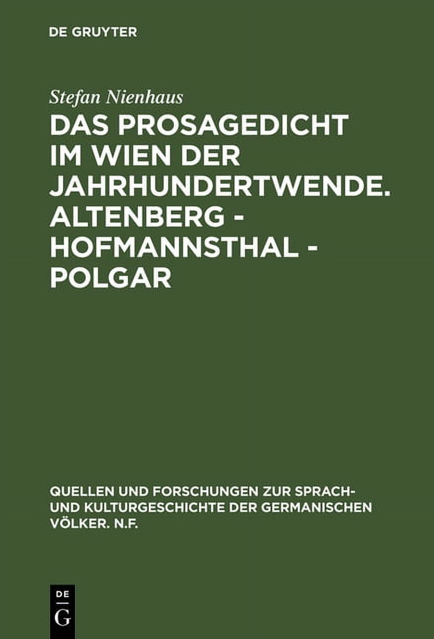 Quellen Und Forschungen Zur Sprach- Und Kulturgeschichte der: Das ...