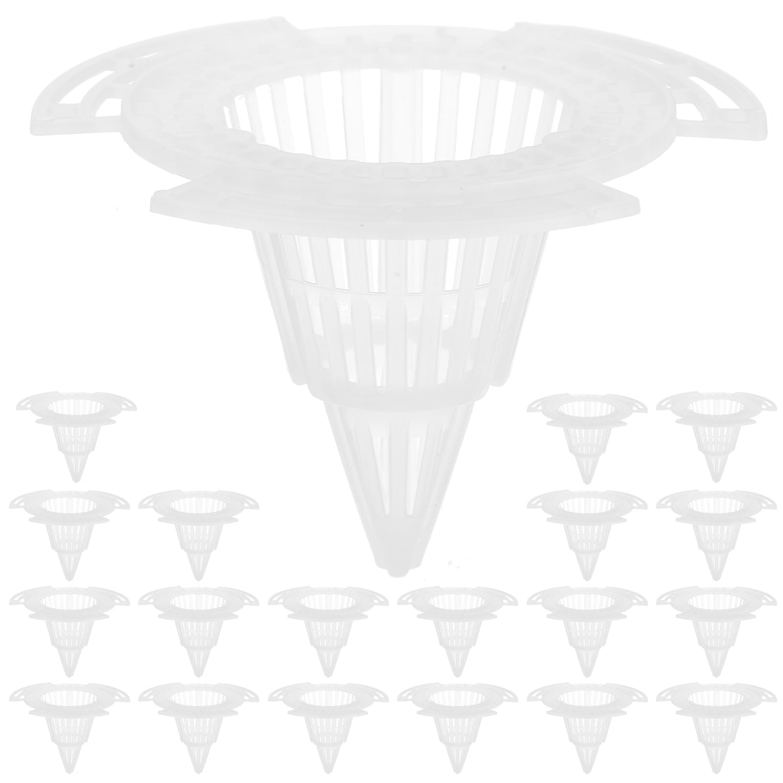 Quentinu 20pcs Cone Planter Mesh Pads Flowerpot Pads Bonsai Drainage ...