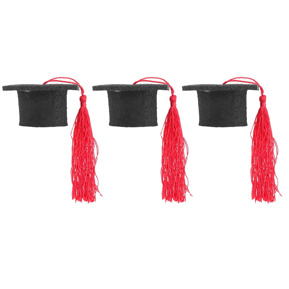 Quentinu 3pcs Graduation Hat Bottle Caps Graduation Hat Bottle Topper ...