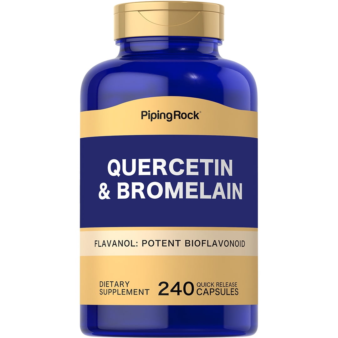 Quercetin with Bromelain | 240 Capsules | Non-GMO and Gluten Free ...