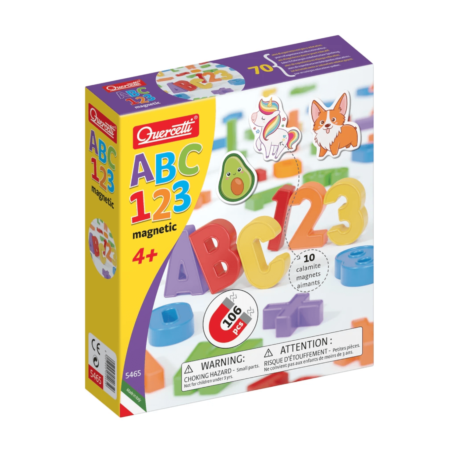 Quercetti ABC 123 Magnetic Multicolour - Walmart.com