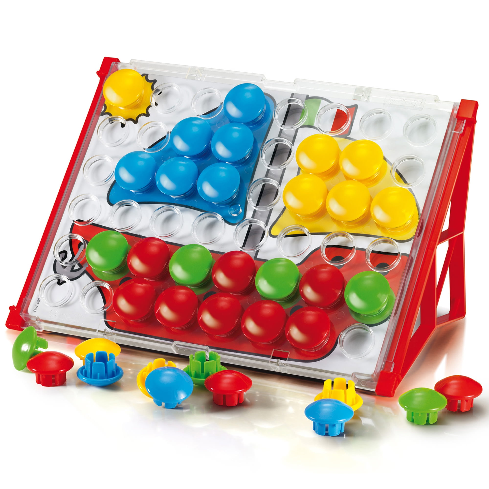 Quercetti: Fantacolor Junior Basic - 48pc Button Color Matching Game ...