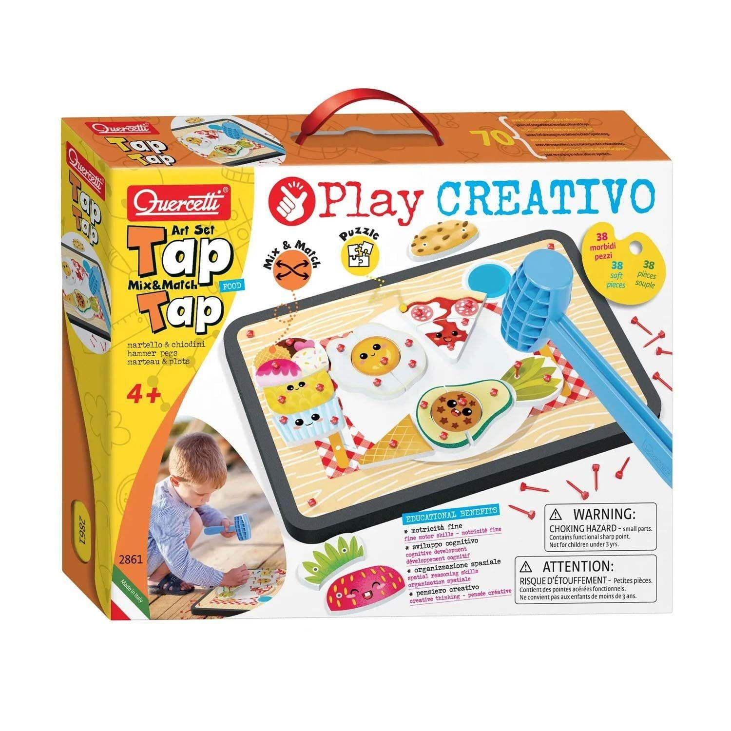 Quercetti - Tap Tap - Art Set Food - Walmart.com