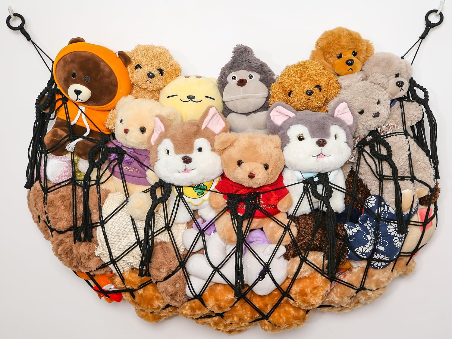 Queriaon Stuffed Animal Net or Hammock Wall Hanging Net for Stuffed ...