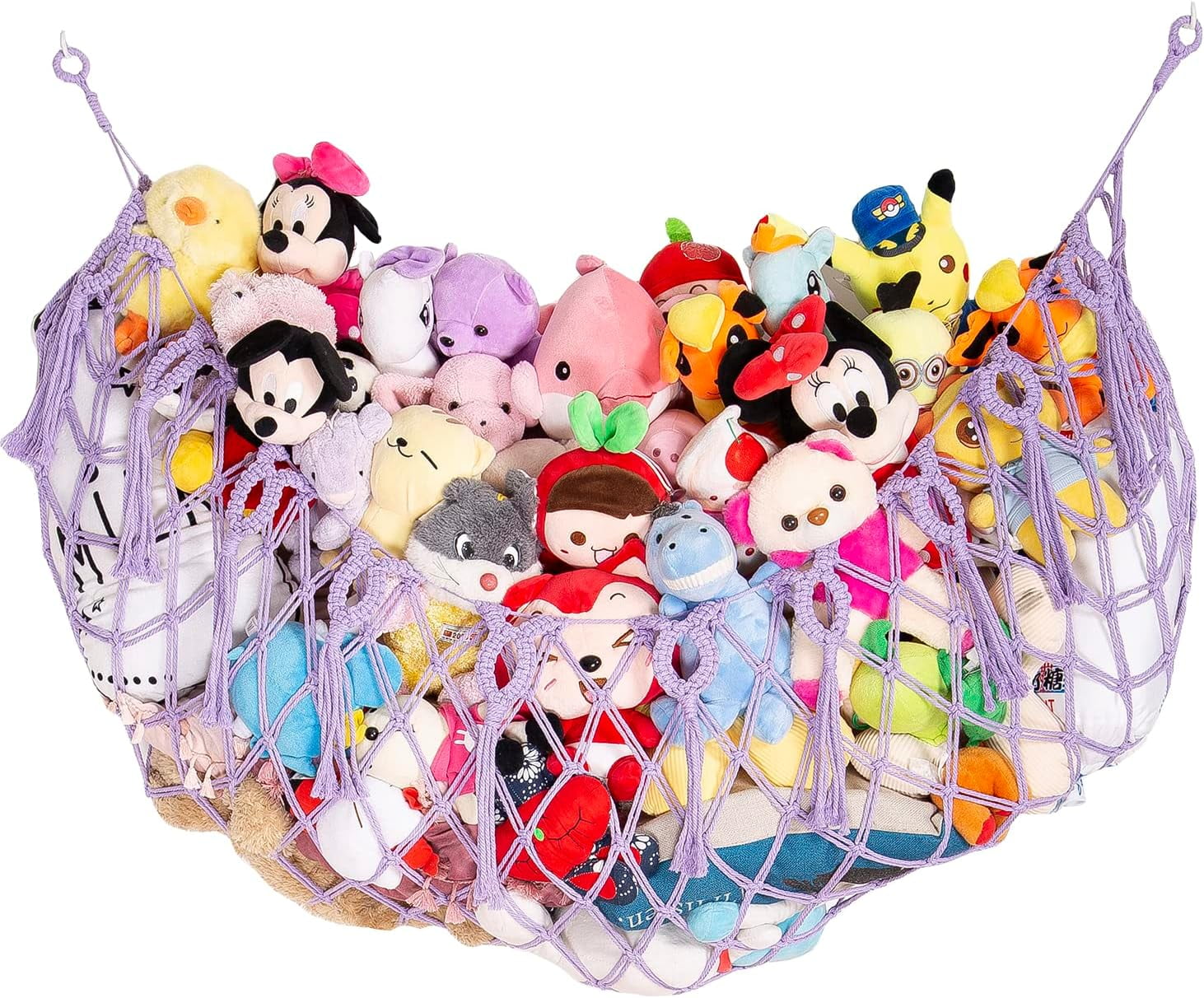 Queriaon Stuffed Animal Net or Hammock Wall Hanging Net for Stuffed ...