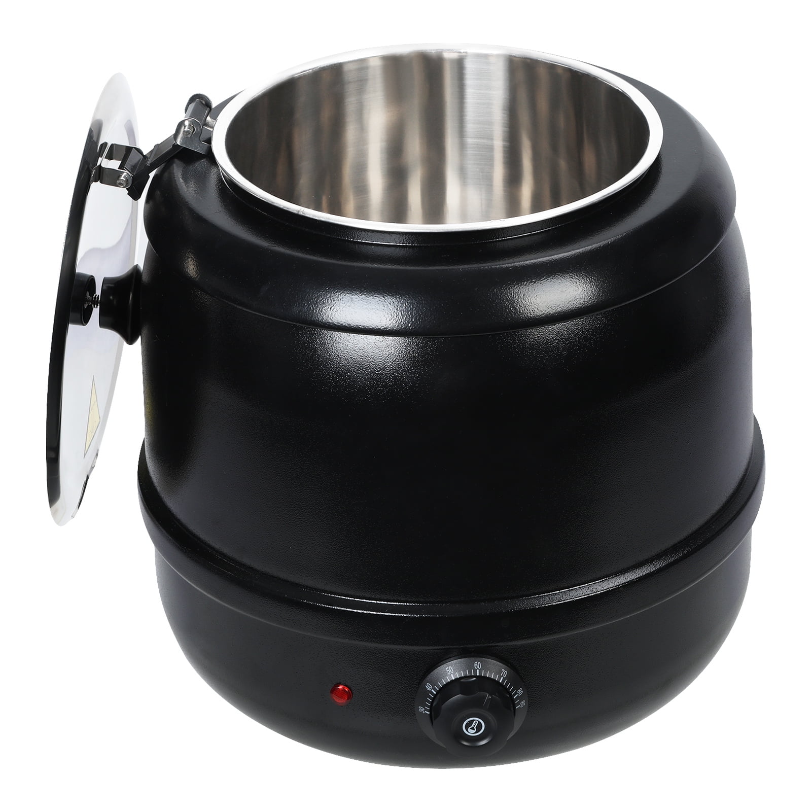 Queroig 10/13L Electronic Soup Warmer with Hinged Lid, Electric Soup ...