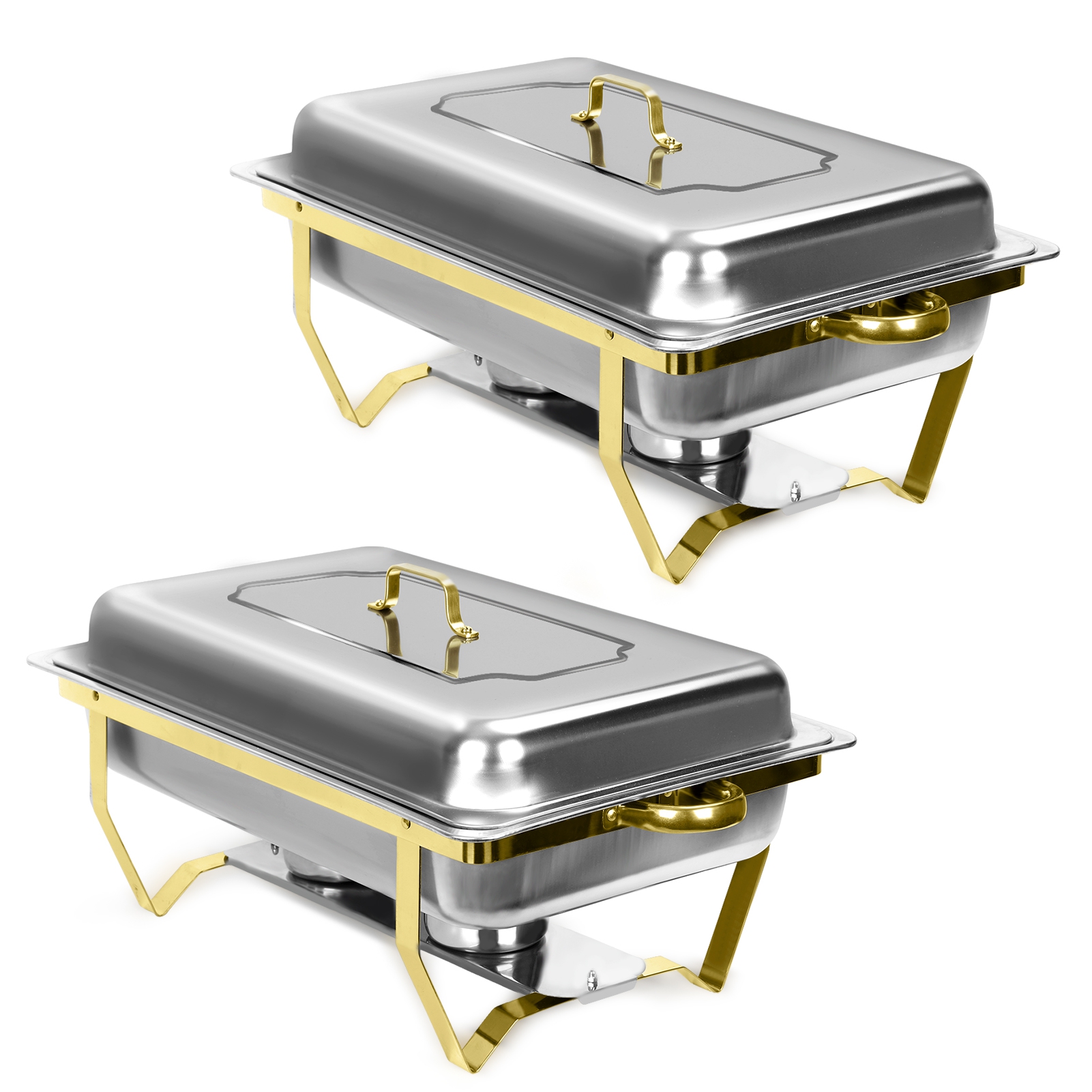 Queroig 2Pcs Buffet Dish, Catering Food Warmer, Chafing Dish Buffet Set ...