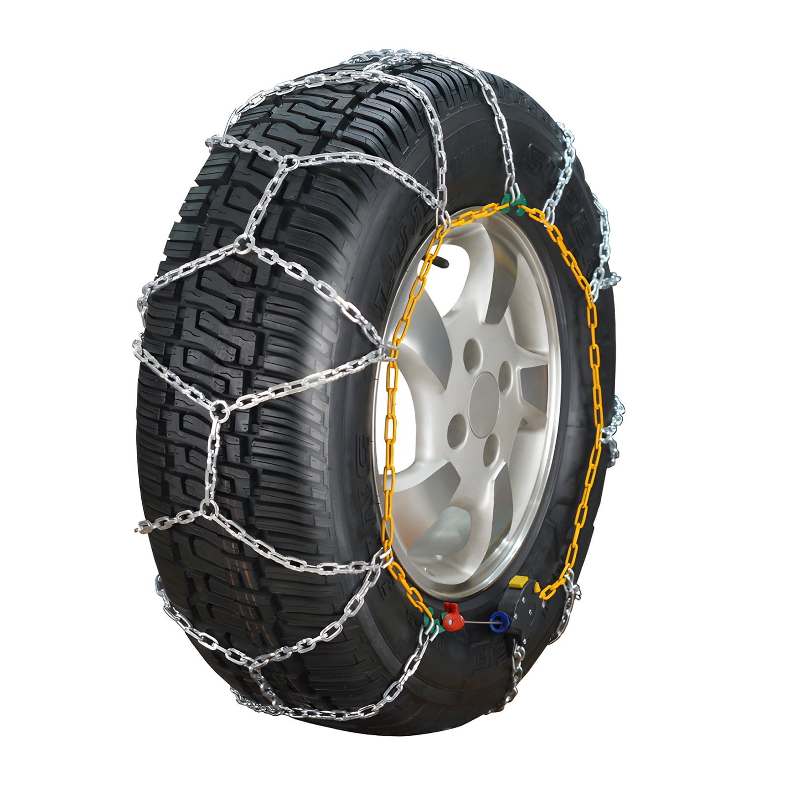 Queroig 2Pcs Portable Snow Tire Chains, Auto Fixing 1 Min Quick Fit ...