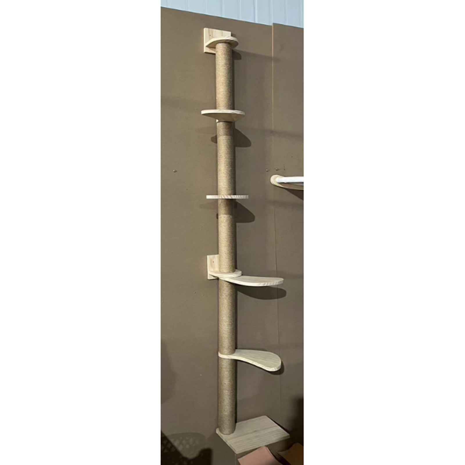 Queroig Cat Wall Furniture, Tall Cat Tree, Multi Tier Floor to Ceiling ...