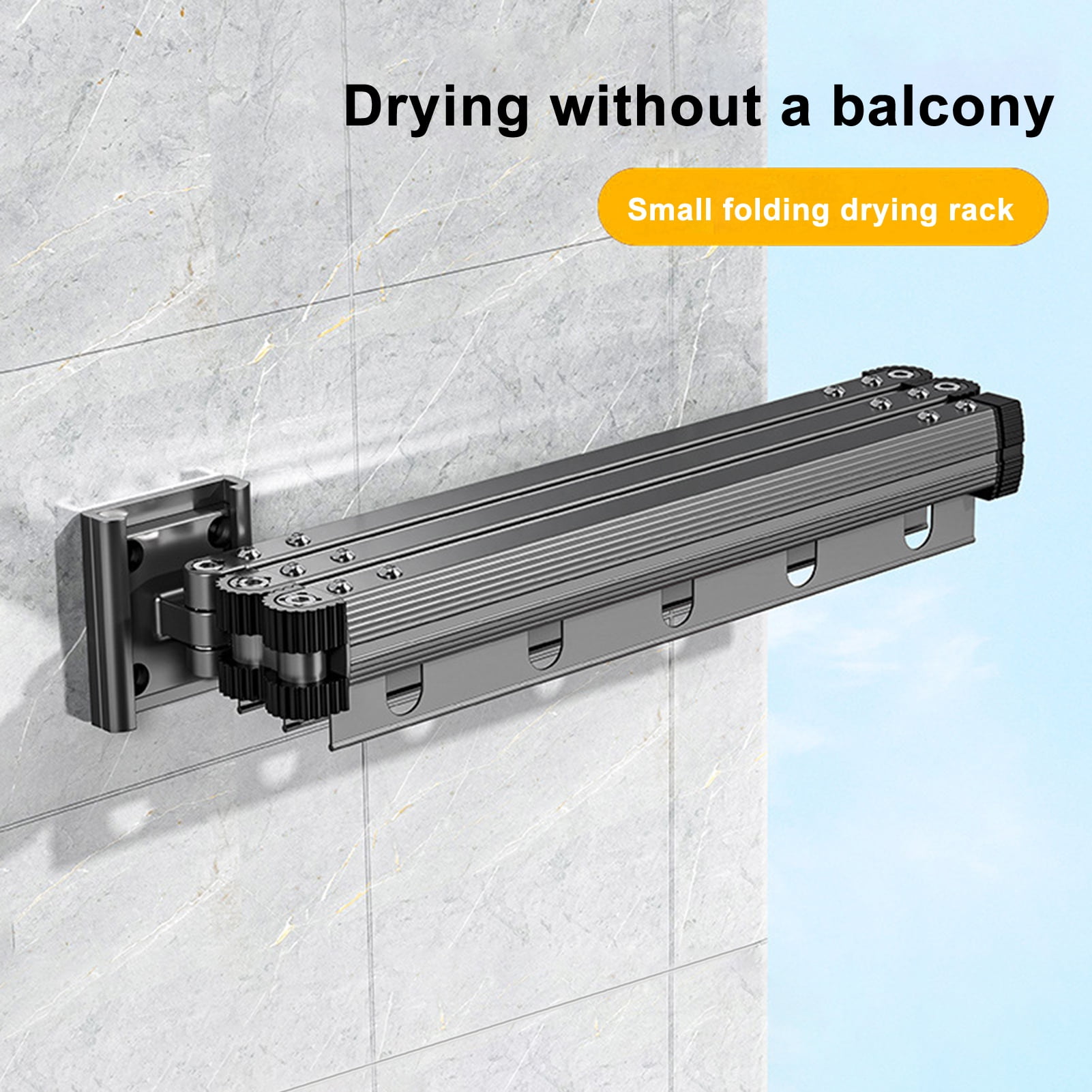 Queroig Clothes Drying Rack, Laundry Drying Rack Wall Mount, Space ...