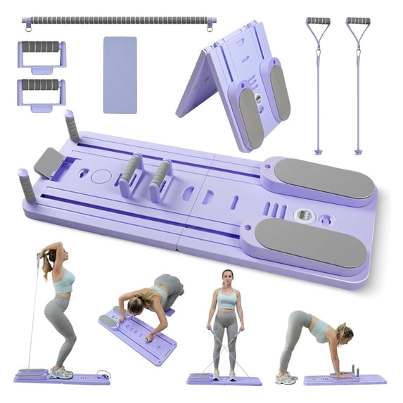 Queroig Foldable Pilates Board with Adjustable Resistance, Portable ...