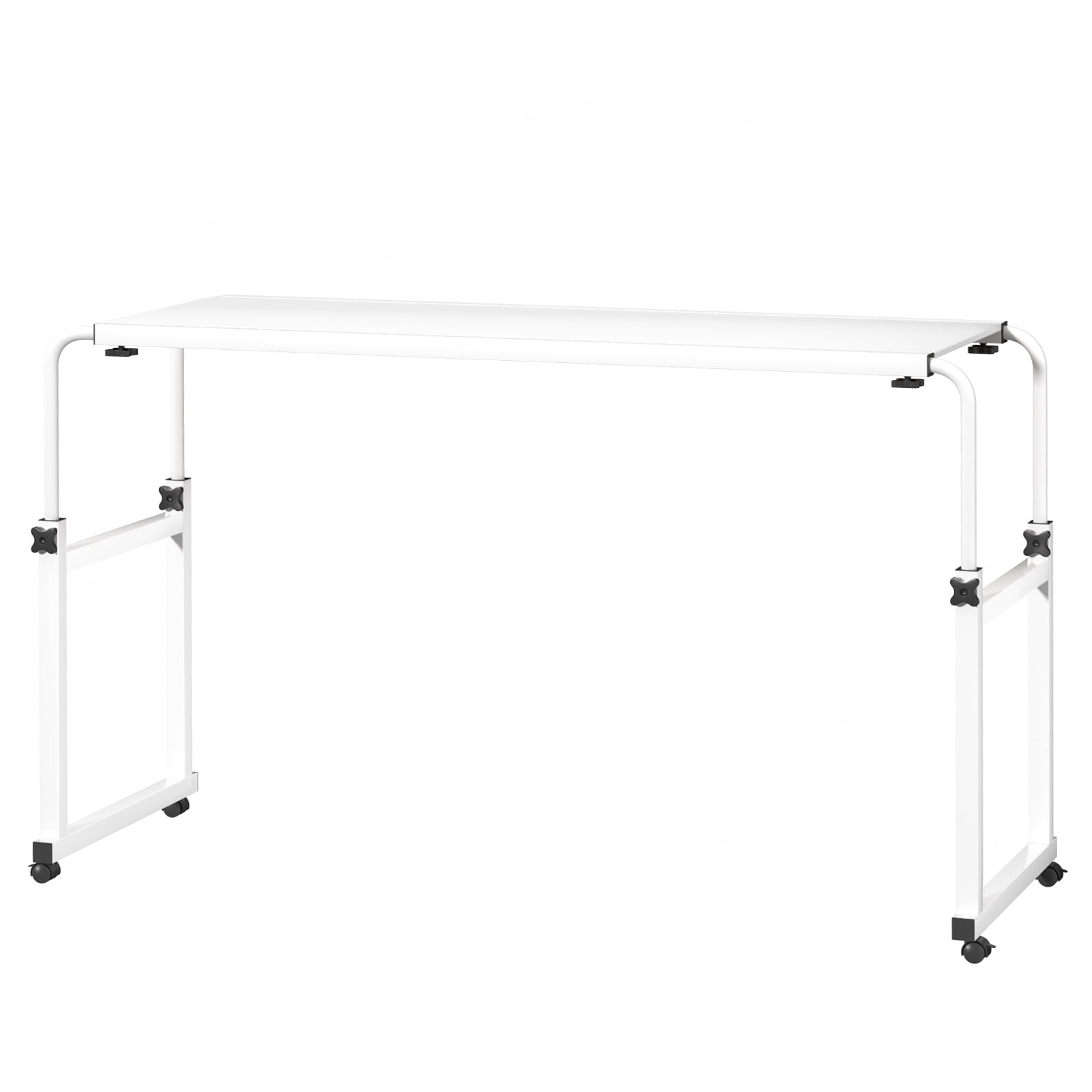 Queroig Over Bed Table, Overbed Table with 360 Degree Wheels, Standing ...