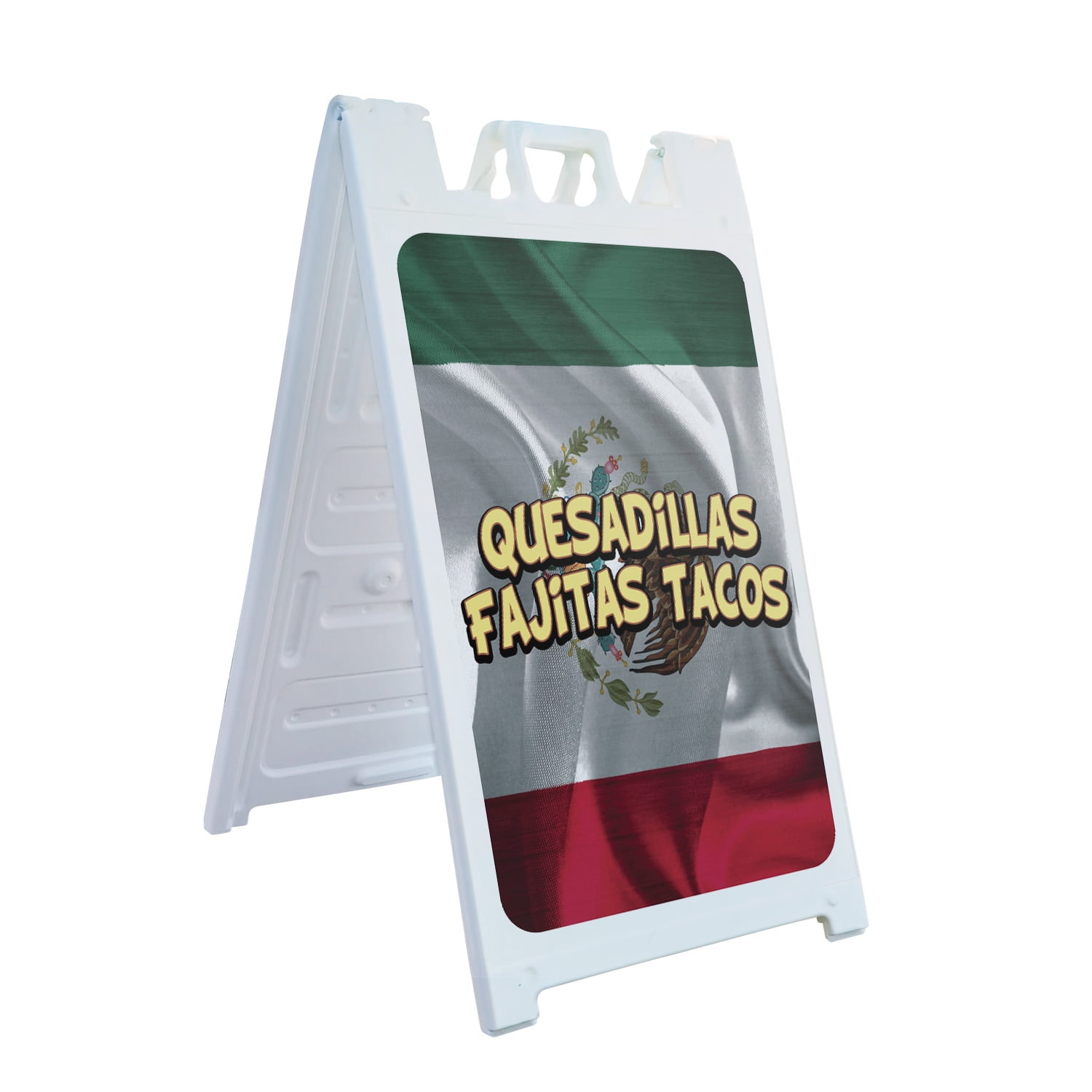 Quesadillas Fajitas Tacos 24" x 36" Double Sided A-Frame Sidewalk Sign ...