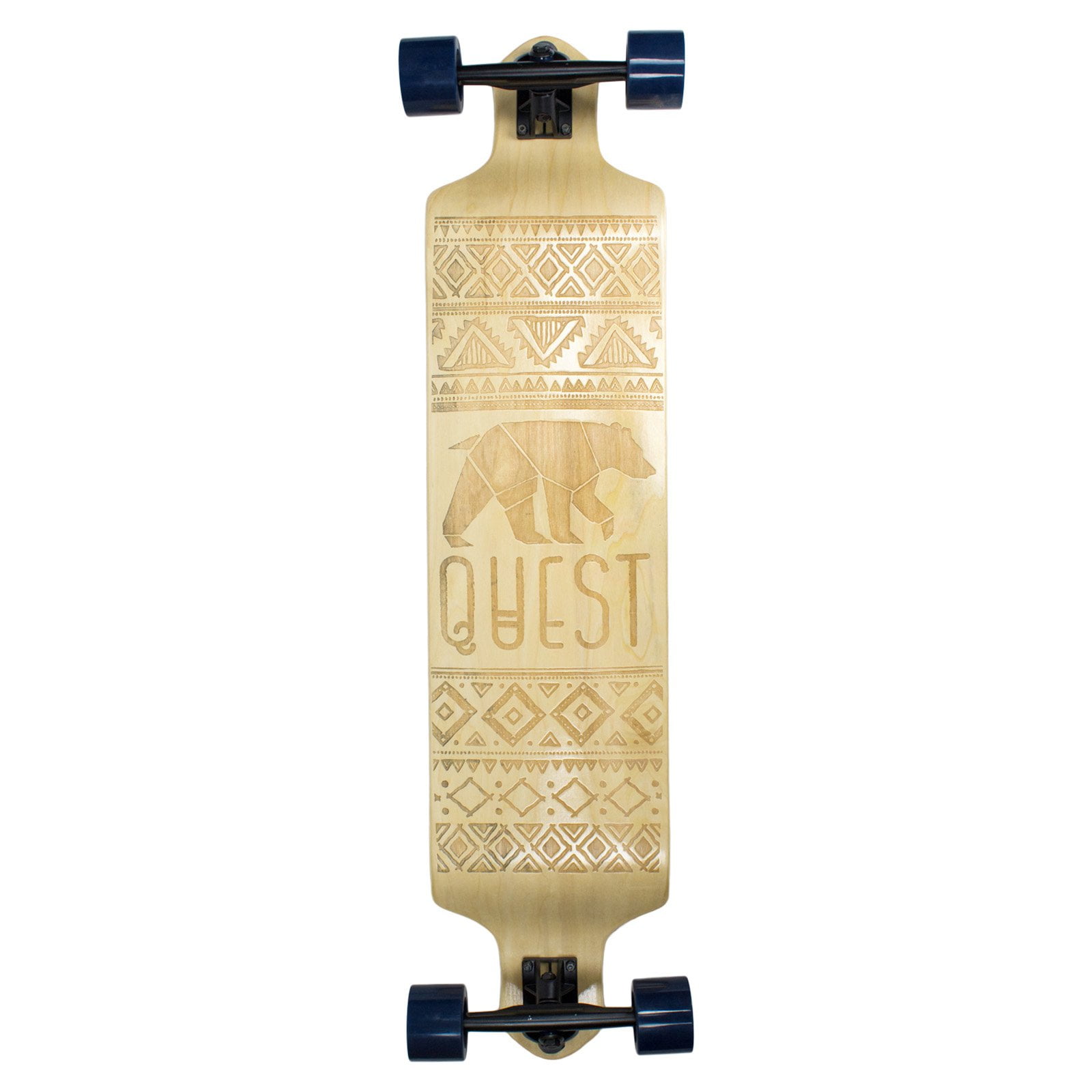 Quest Board 41" California Native Etched Drop Down Longboard - Walmart.com