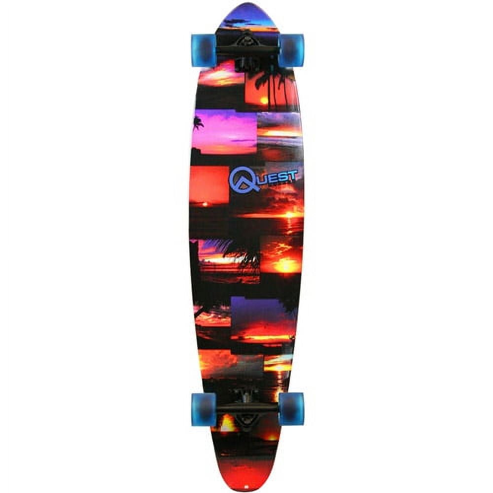 Quest Boards Island Sunset 42" Longboard Skateboard - Walmart.com