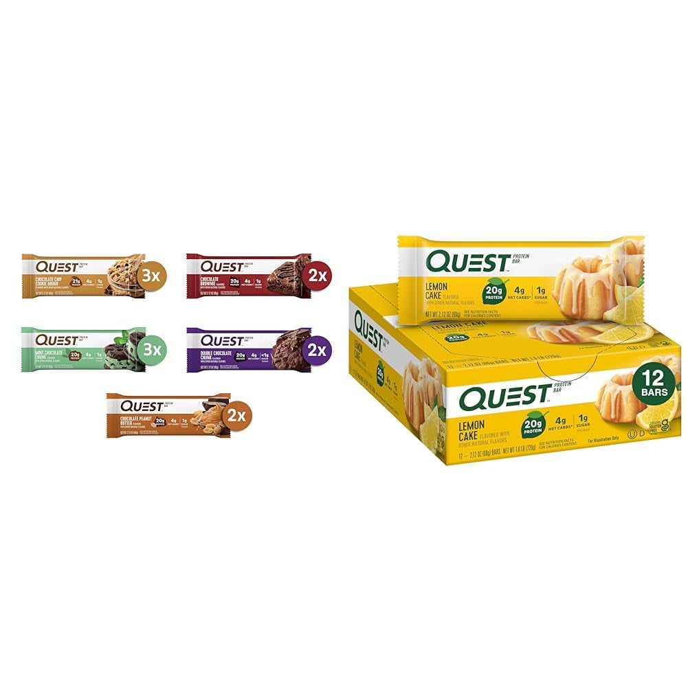 Quest Chocolate Lovers Variety Pack, High Protein Bars, 12 Count And ...