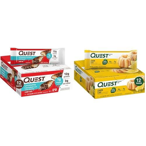 Quest Coconutty Caramel Candy Bars With Almonds, 12G Protein, 12 Count ...