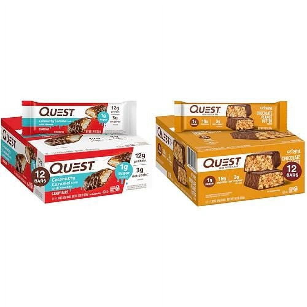 Quest Coconutty Caramel Candy Bars With Almonds, 12G Protein, 3G Net ...