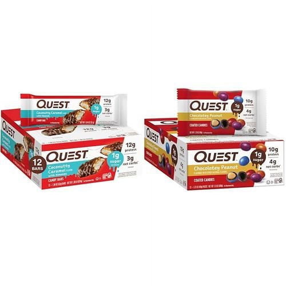 Quest Coconutty Caramel Candy Bars With Almonds, Chocolatey Peanut ...